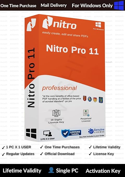 Nitro Pro 11 | Latest Updated Edition | Advanced PDF Editor & Converter ...