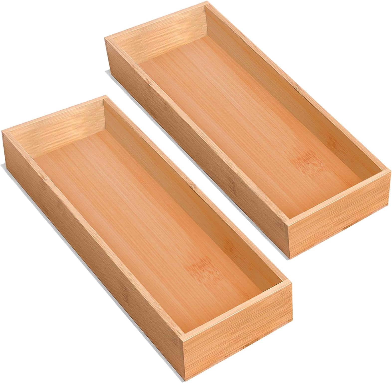 Amazon.com: guiogc Bamboo Drawer Organizer, Utensil Organizer for ...