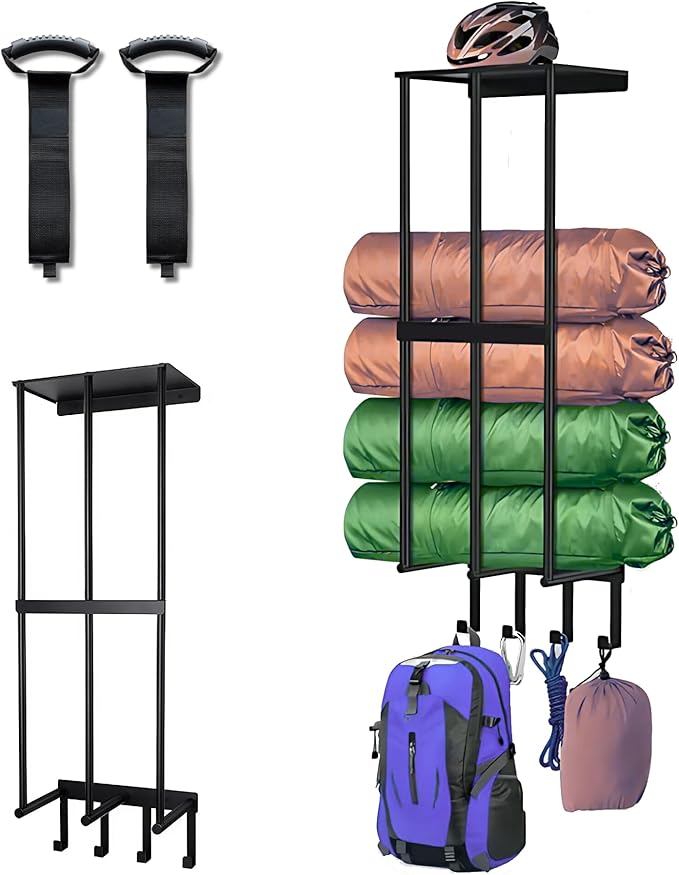 Amazon.com: Camping Chair Wall Storage Rack - Metal Camping Chair ...