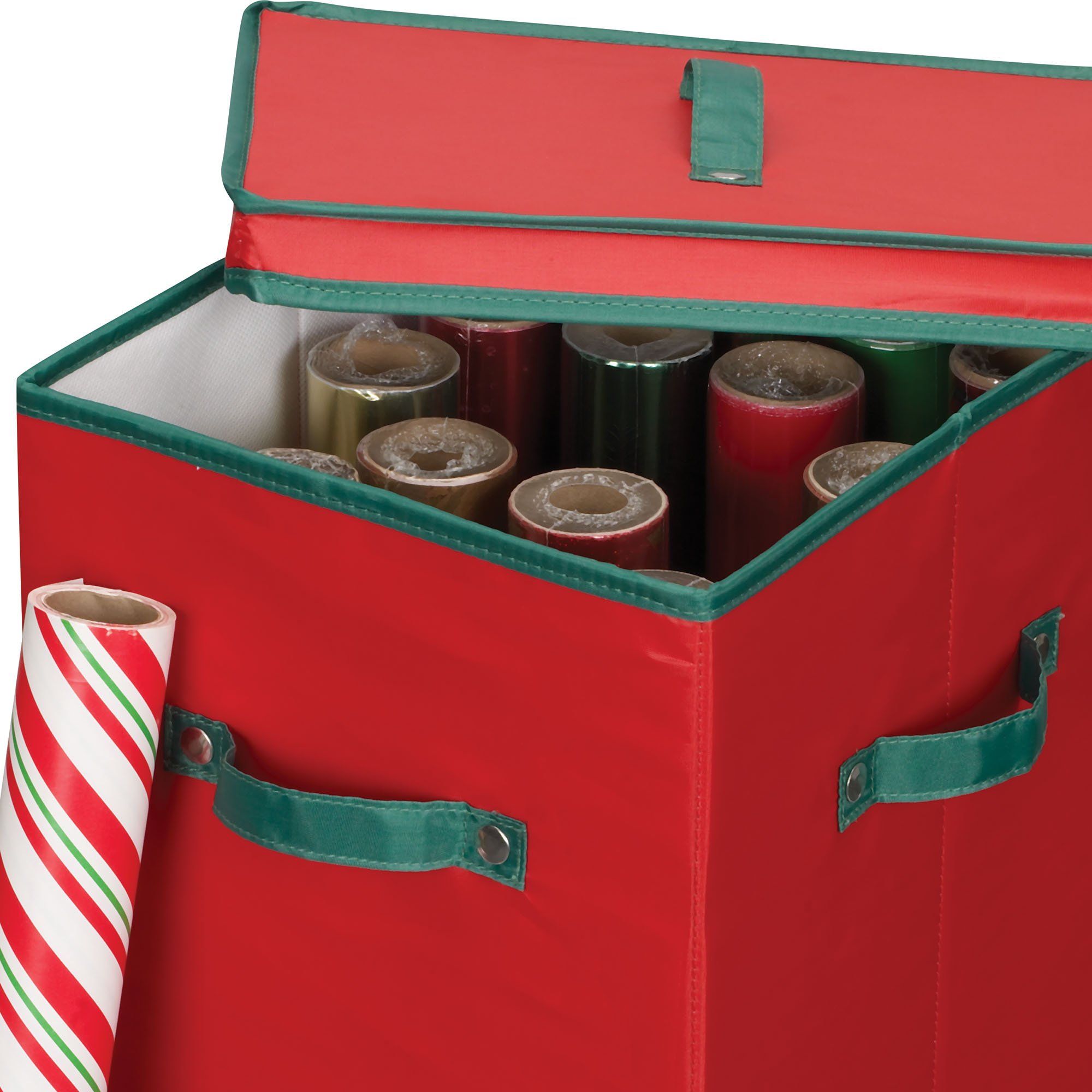 Household Essentials 580RED Wrapping Paper Storage Container | Holds up ...