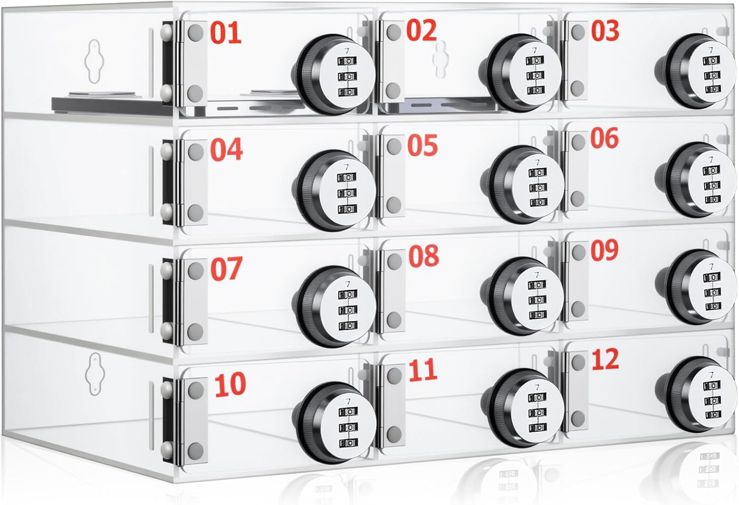 Amazon.com: Reallnaive 12 Slots Cell Phone Locker with Combination Lock ...