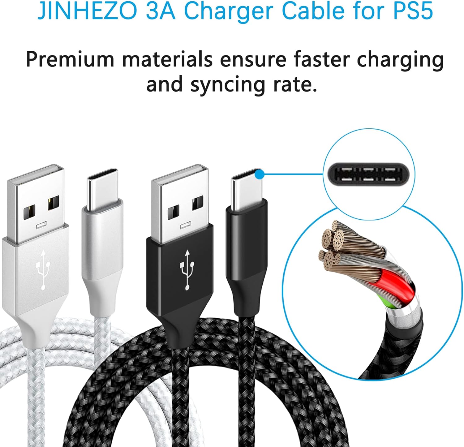 Buy Controller Charger Charging Cable for PS5 /for Xbox Series X/for ...