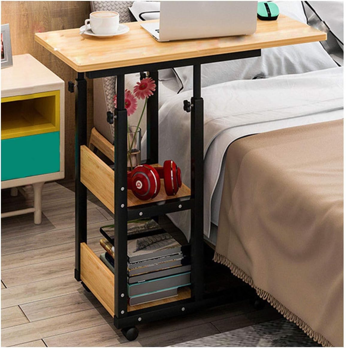 Amazon.com: Desktop Computer Table Adjustable Portable Laptop Desk ...