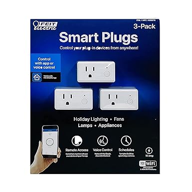 Amazon.com: Feit Electric WiFi 15amp Remote Access Voice Control Smart ...