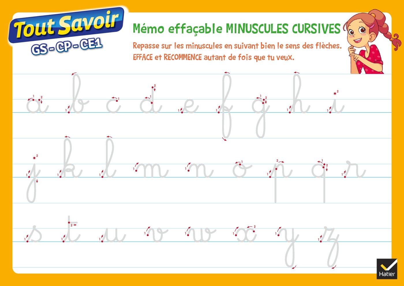 Amazon.com: Mémo effaçable Lettres cursives: 9782401042377: unknown ...