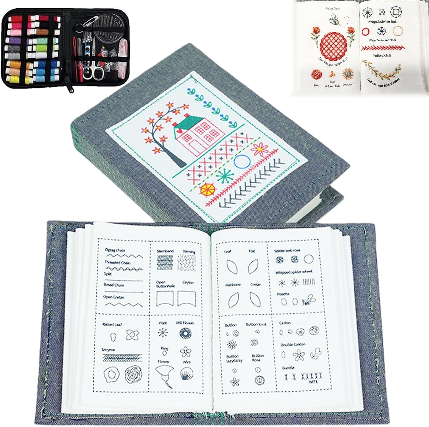 Amazon.com: The Ultimate Embroidery Learning Book, DIY Embroidery ...