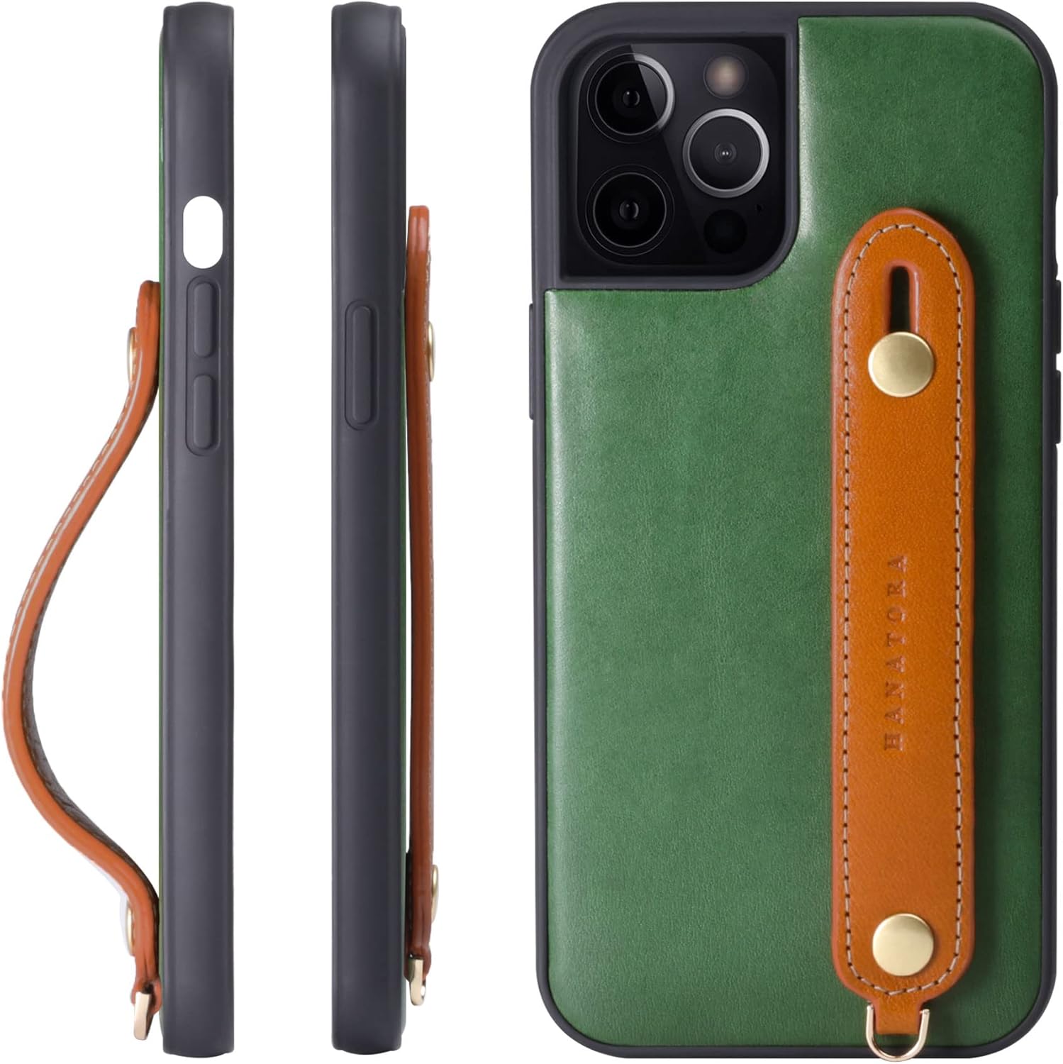 Amazon.co.jp: HANATORA for iPhone 14 Pro Max Case, Genuine Leather ...