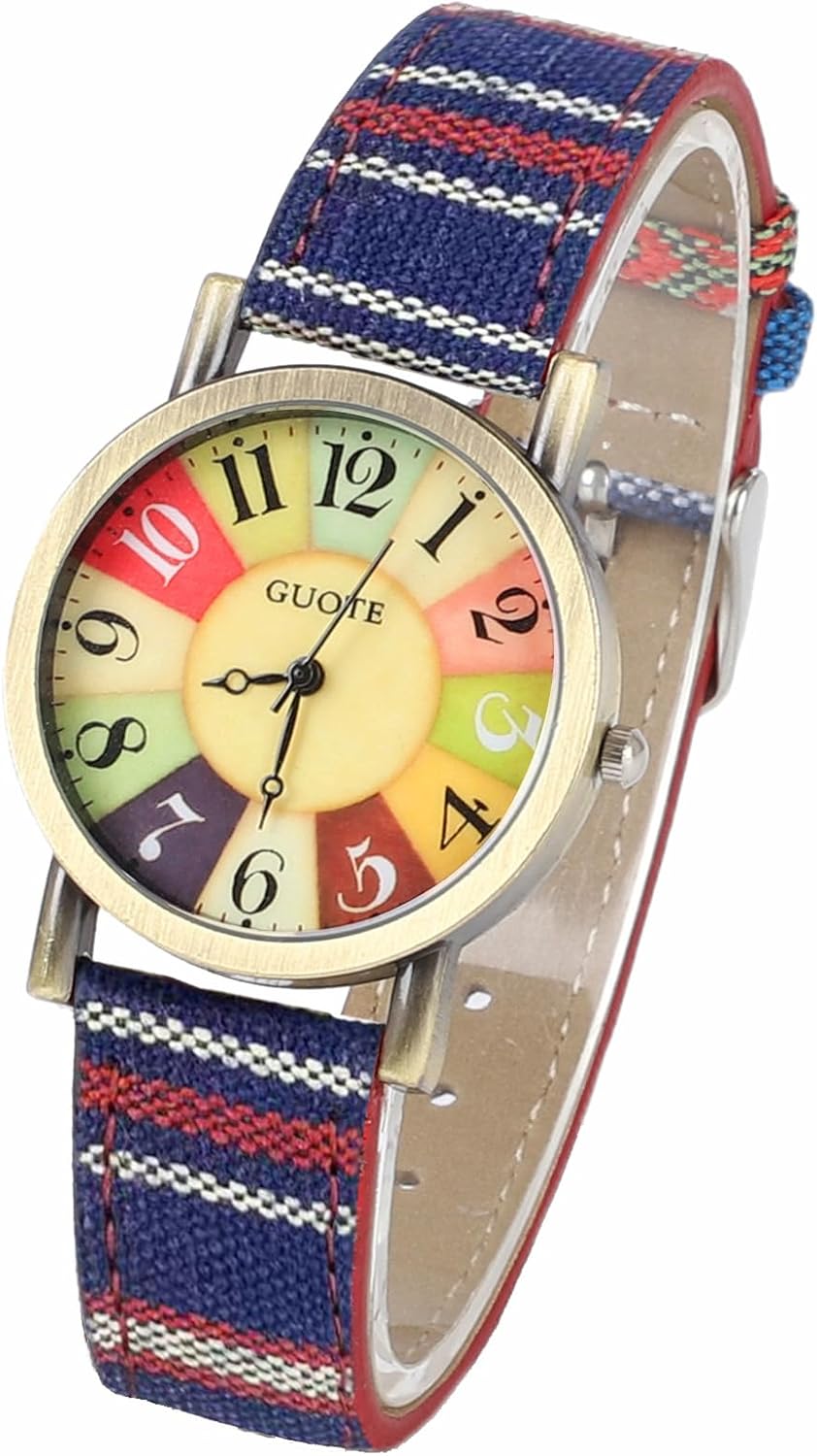Amazon.com: LUKYBIRDS Multi Color Rainbow Vintage Women Boho Hippie ...