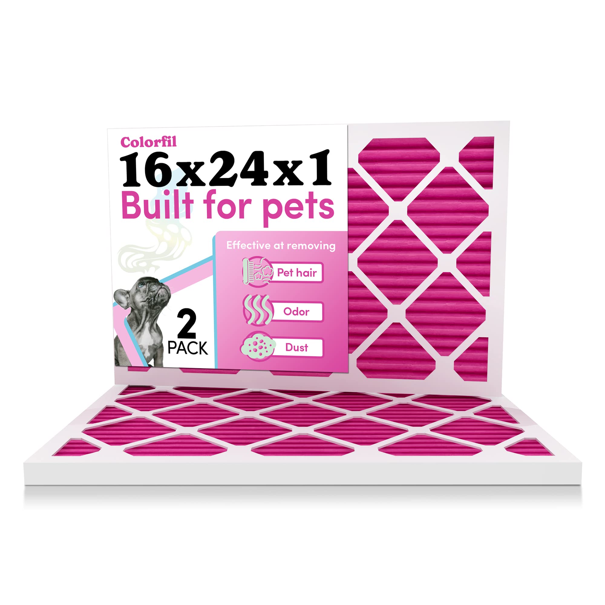 16x24x1 Air Filter by Colorfil | Color Changing Filters Designed for ...