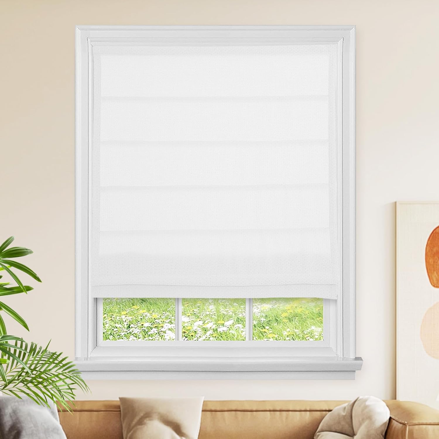 Amazon.com: CHEFRU Cordless Window Roman Shades, Roman Shades Blinds ...