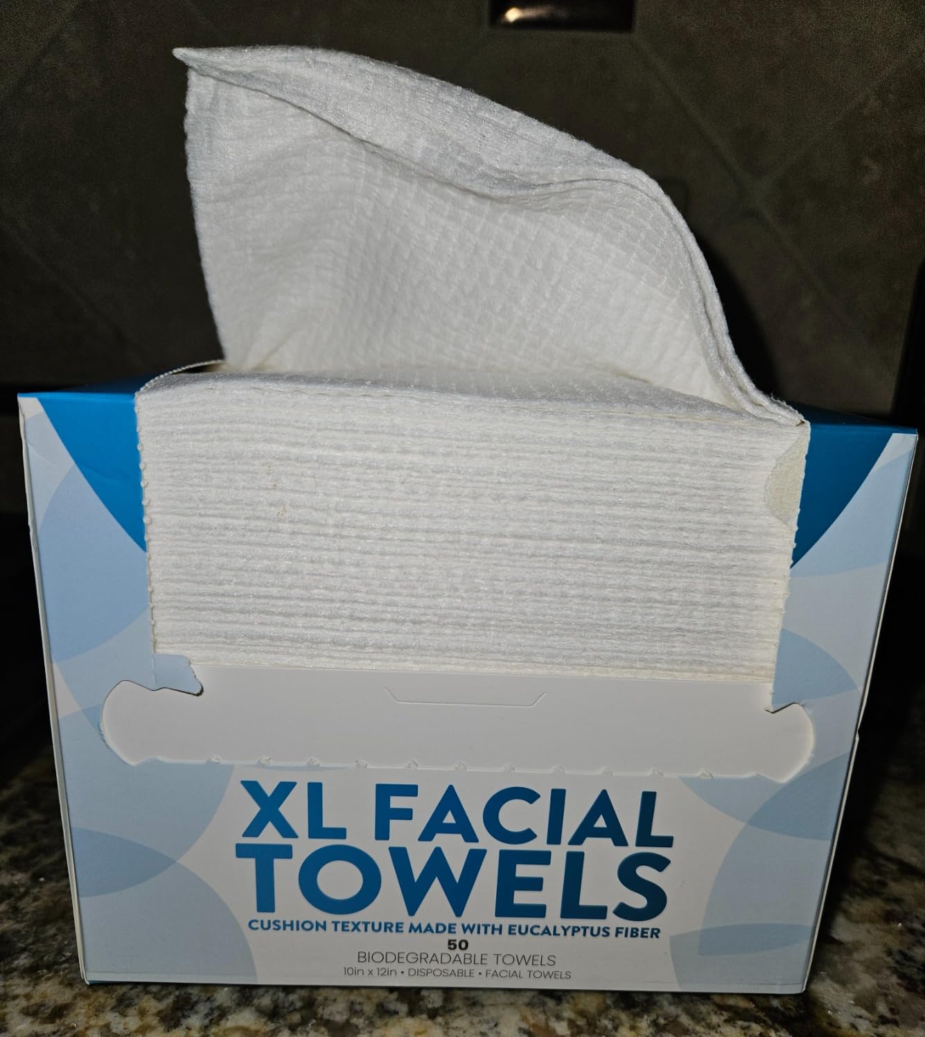Amazon.com: Disposable Face Towels - XL Biodegradable, Eucalyptus Fiber ...