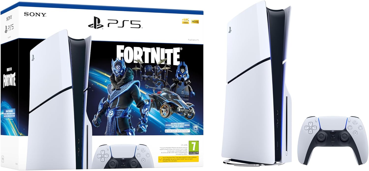 PlayStation PS5 Standard Edition Fortnite Bundle : Amazon.co.uk: PC ...
