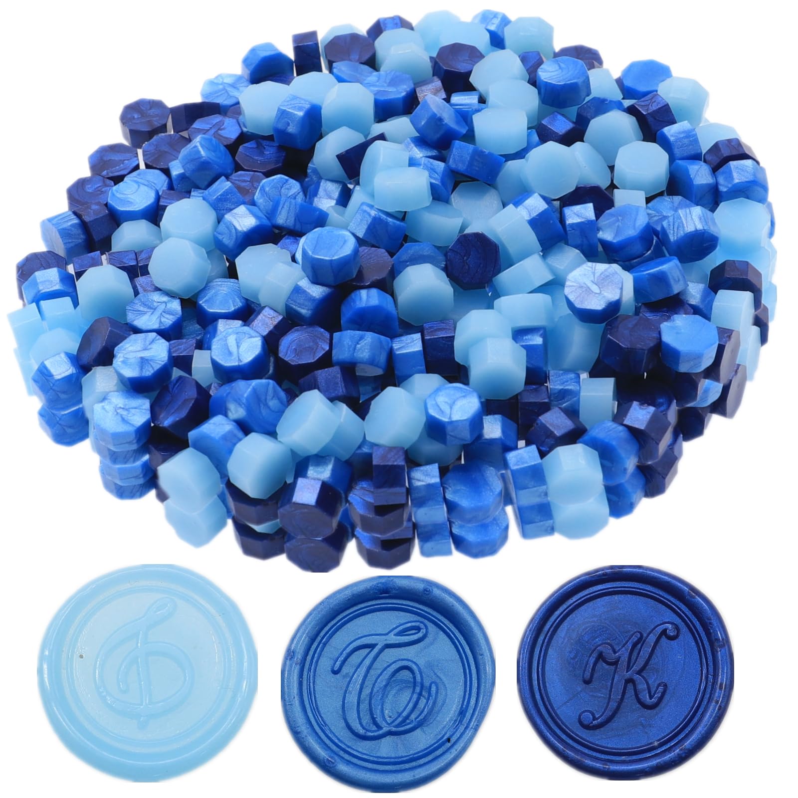 Sealing Wax Beads 100pcs Octagon Sealing Wax Seal Beads Set Brass Stamp ...