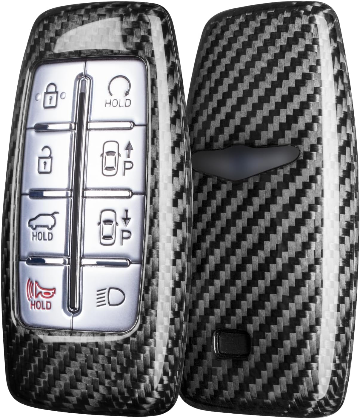 Amazon.com: T-carbon Key Fob Cover fits for Genesis,Real Carbon Fiber ...