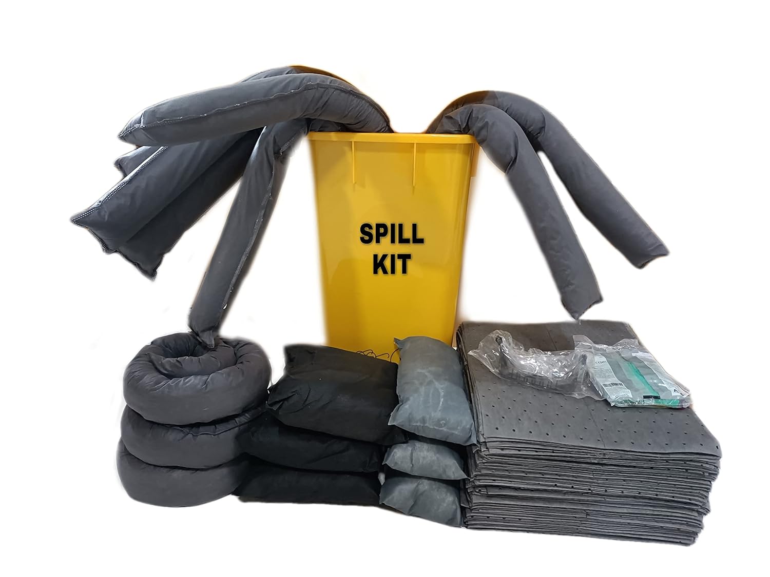 TECHNOSPILL Universal Spill Kit Wheel Trolley Bin 75 LITER. Absorb all ...