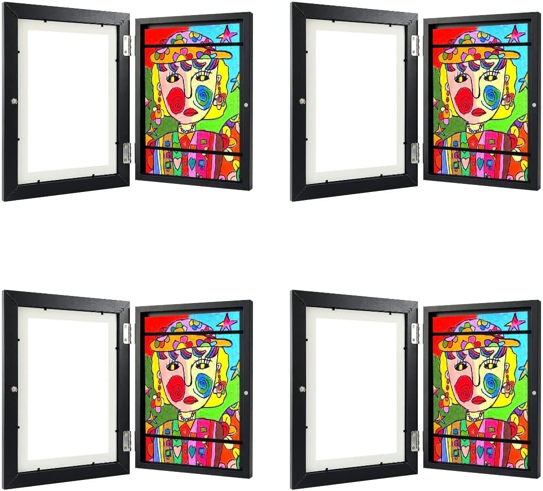 Amazon.com: [4-Pack] Kids Art Frame | Kids Art Frames Front Opening ...