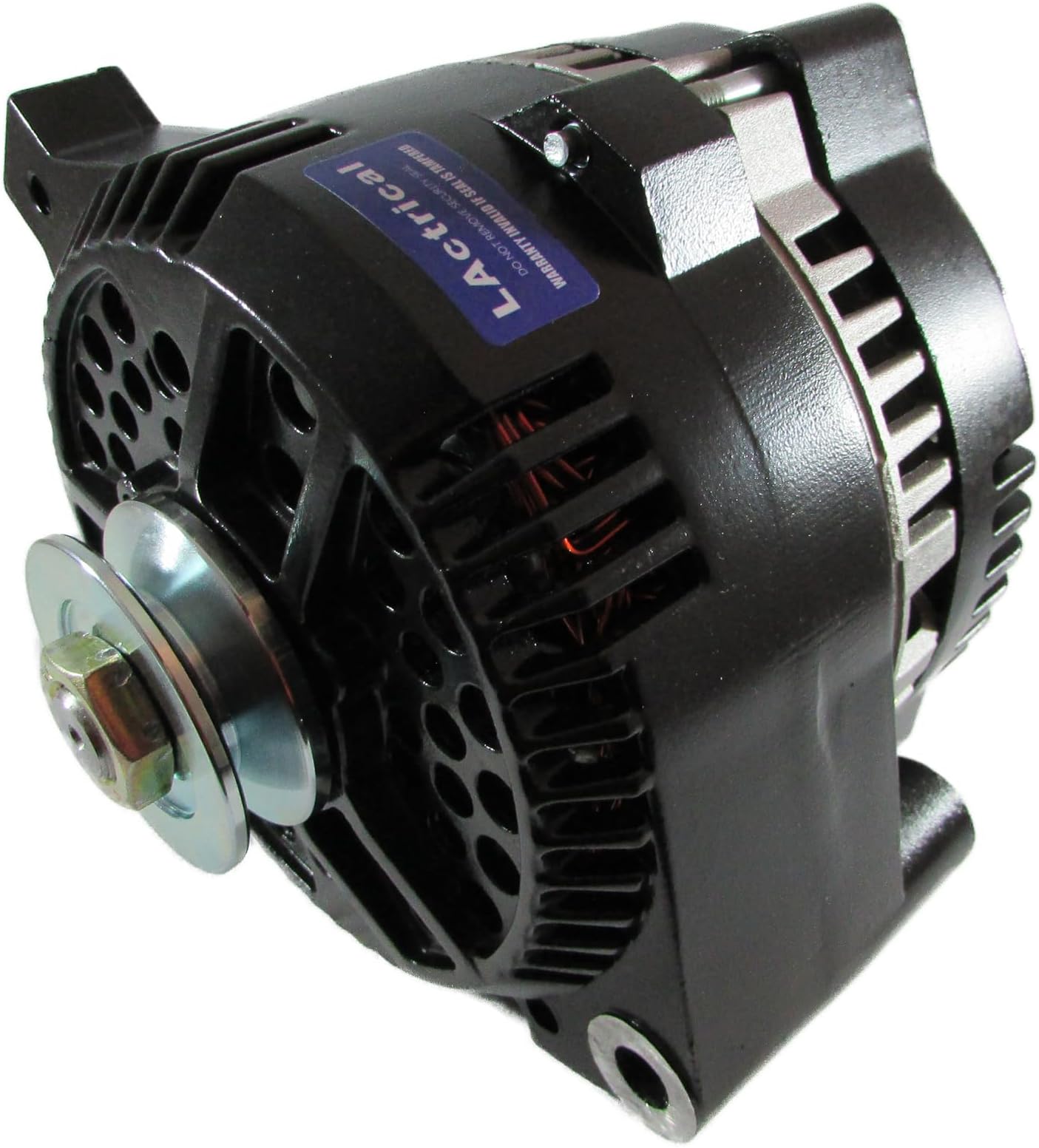 Amazon.com: LActrical High Output Black 200 Amp Alternator 1 One Wire ...