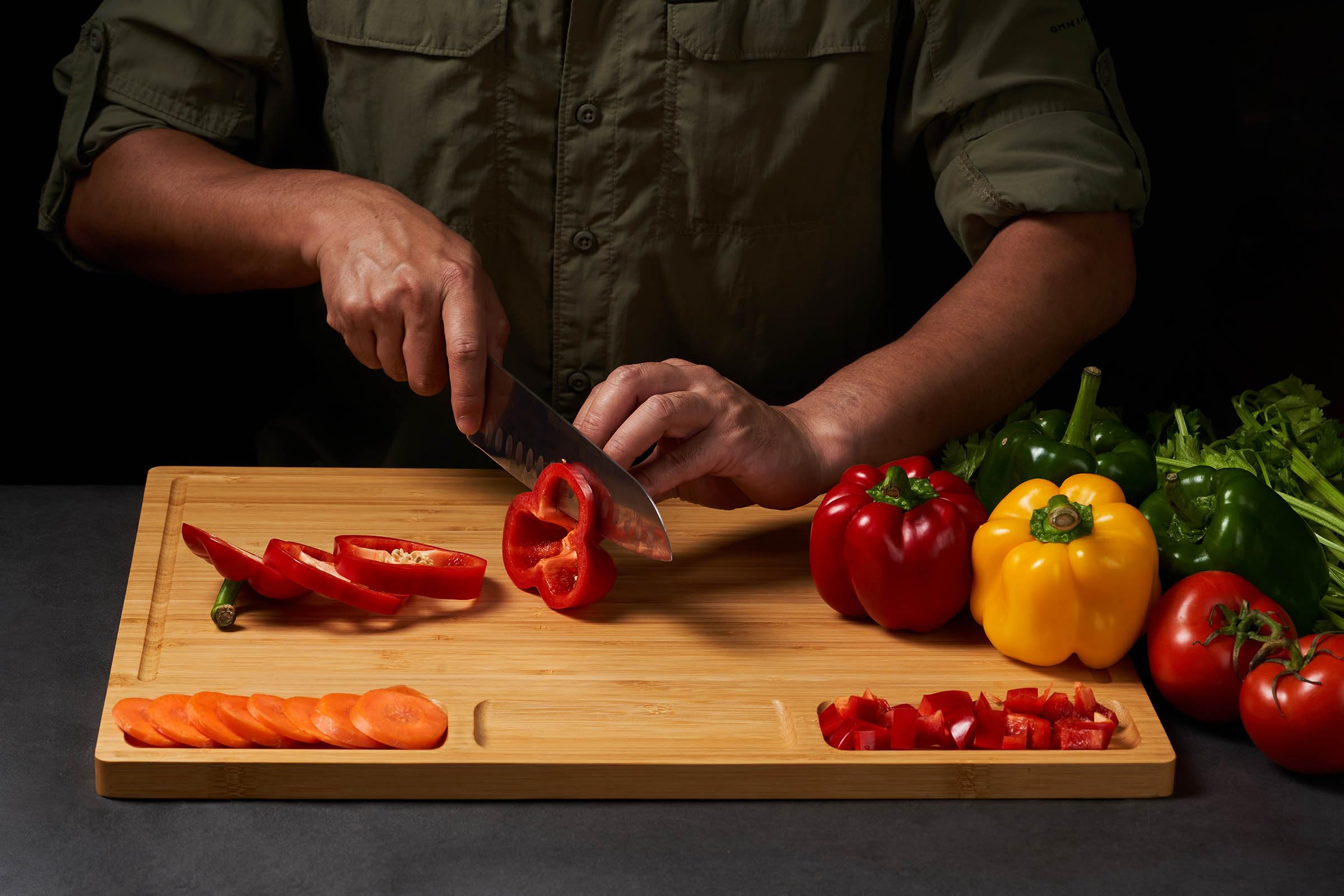 Snapklik.com : Cutting Board For Kitchen, 20x15" Extra Large Wood ...