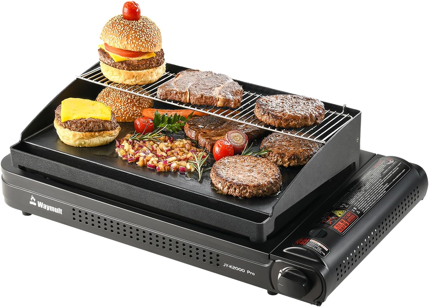 Amazon.com: Butane Camping Stove Portable Double Burner Butane Stove ...