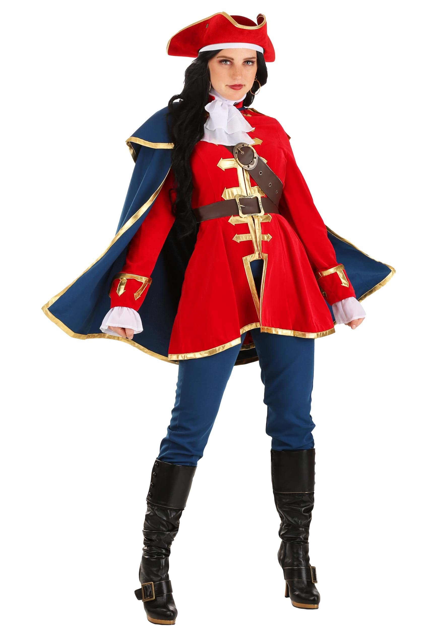 Amazon.com: Women's Captain Pirate Costume | Buccaneer High Seas Outfit ...
