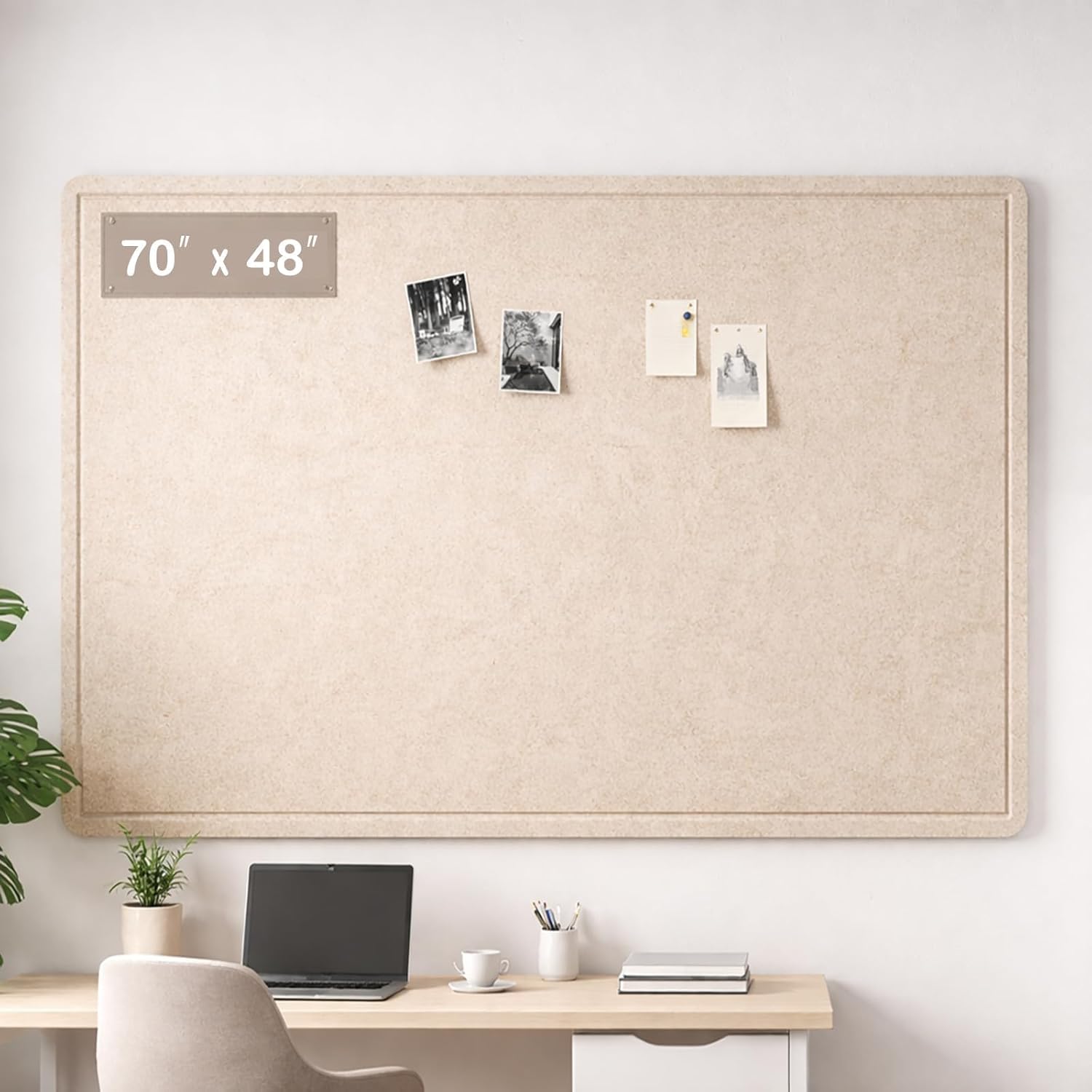 Amazon.com : Felt Bulletin Board for Wall 72" x 48" Unfolded Size ...