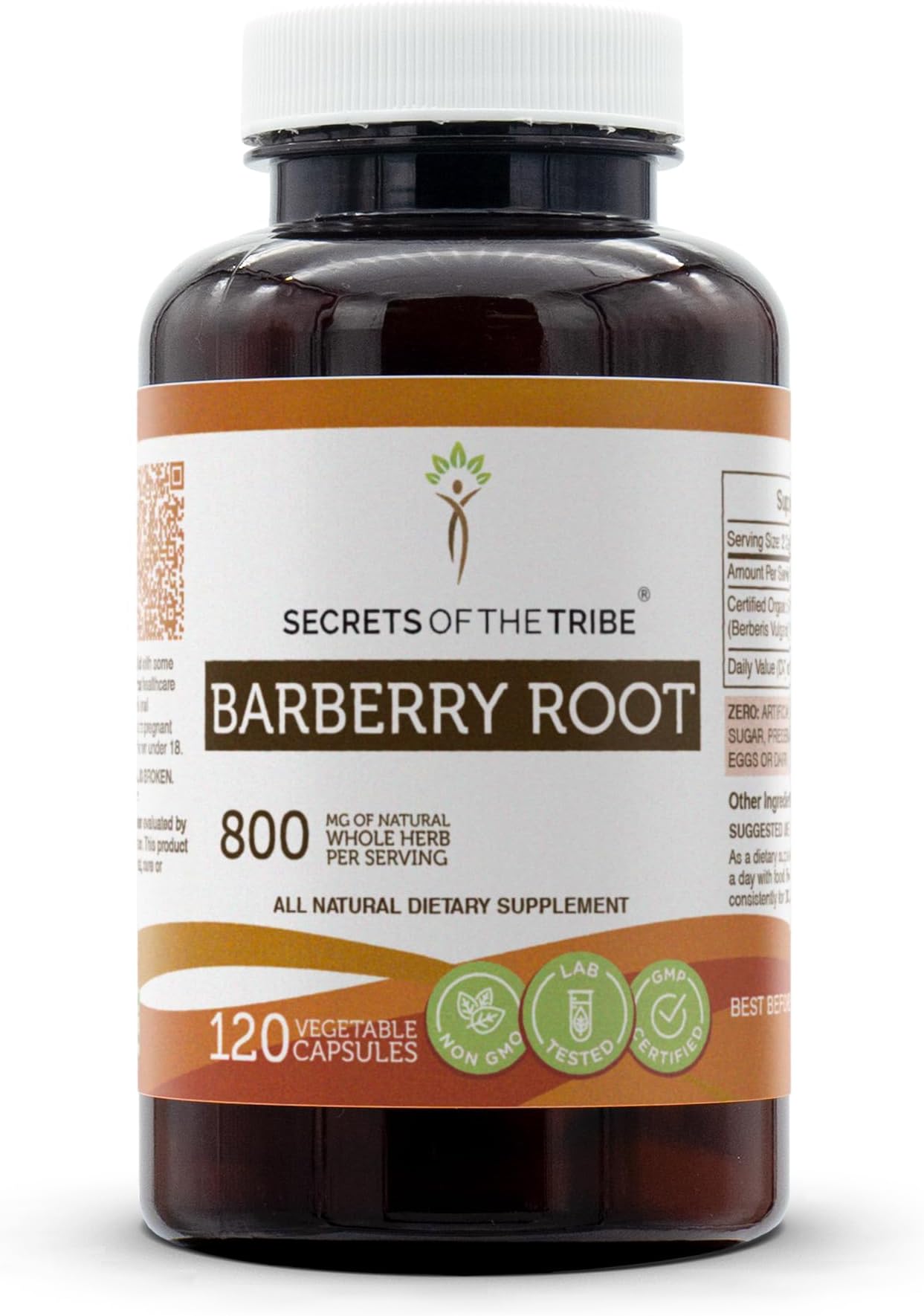 Amazon.com: Secrets of the Tribe Barberry Root 120 Capsules, Made with ...