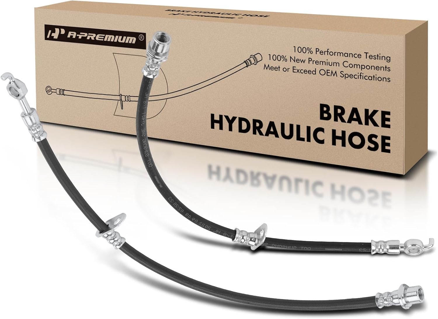 Amazon.com: A-Premium Front Driver and Passenger Brake Hydraulic Hose ...