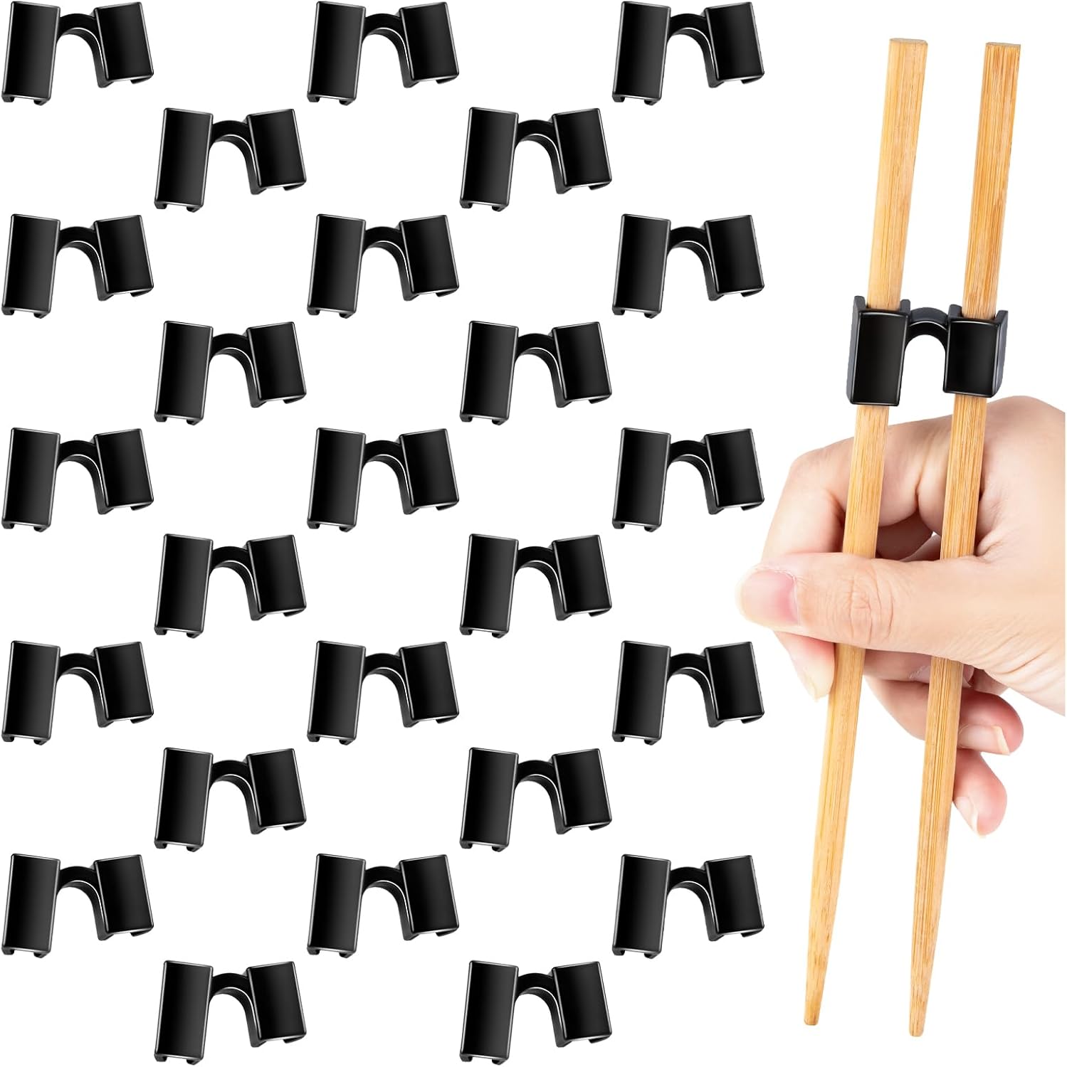 Amazon.com: 25 Pieces Chopstick Helpers Reusable Training Chopsticks ...