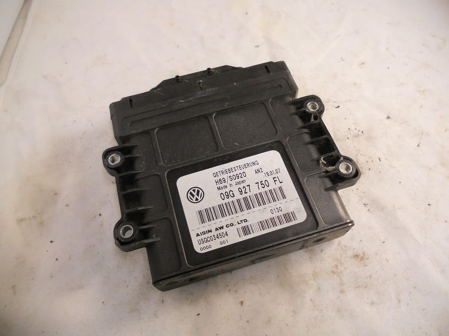 Amazon.com: 2007 VW Jetta Transmission Computer TCM ECM ECU 09G 927 750 ...