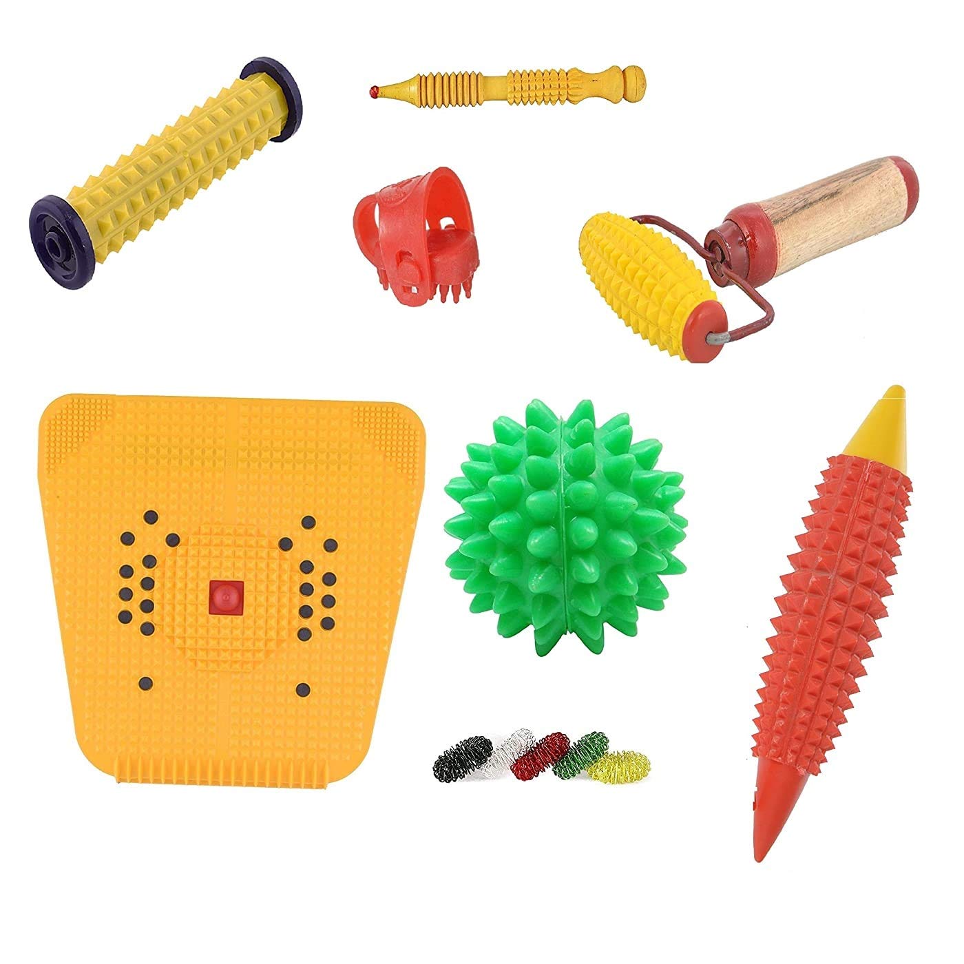 Acupressure Roller Kit Set Accupressure Magnetic Stress Mat Combo Kit ...