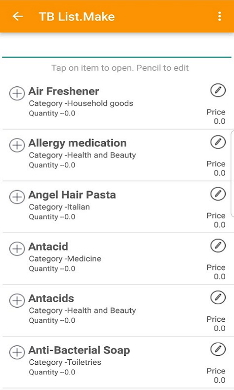 Grocery shopping list - TB List.Make Free (SE) - App on Amazon Appstore