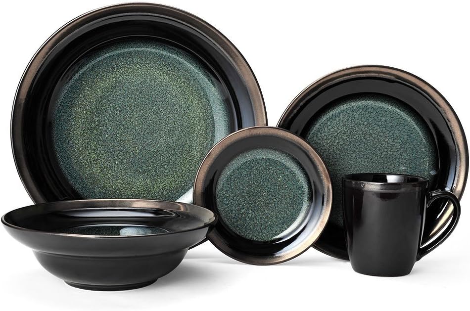 Amazon.com | Gourmet Basics Jade Dinnerware Set (60 Piece): Dinnerware Sets