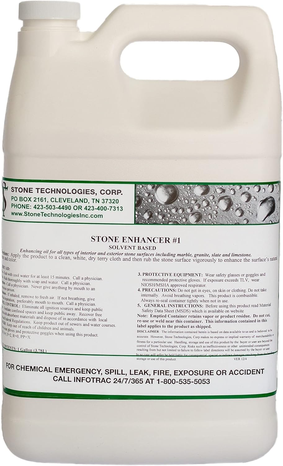 Stone Enhancer #1 (1 Gallon) Provides a Wet Look on Natural Stone ...