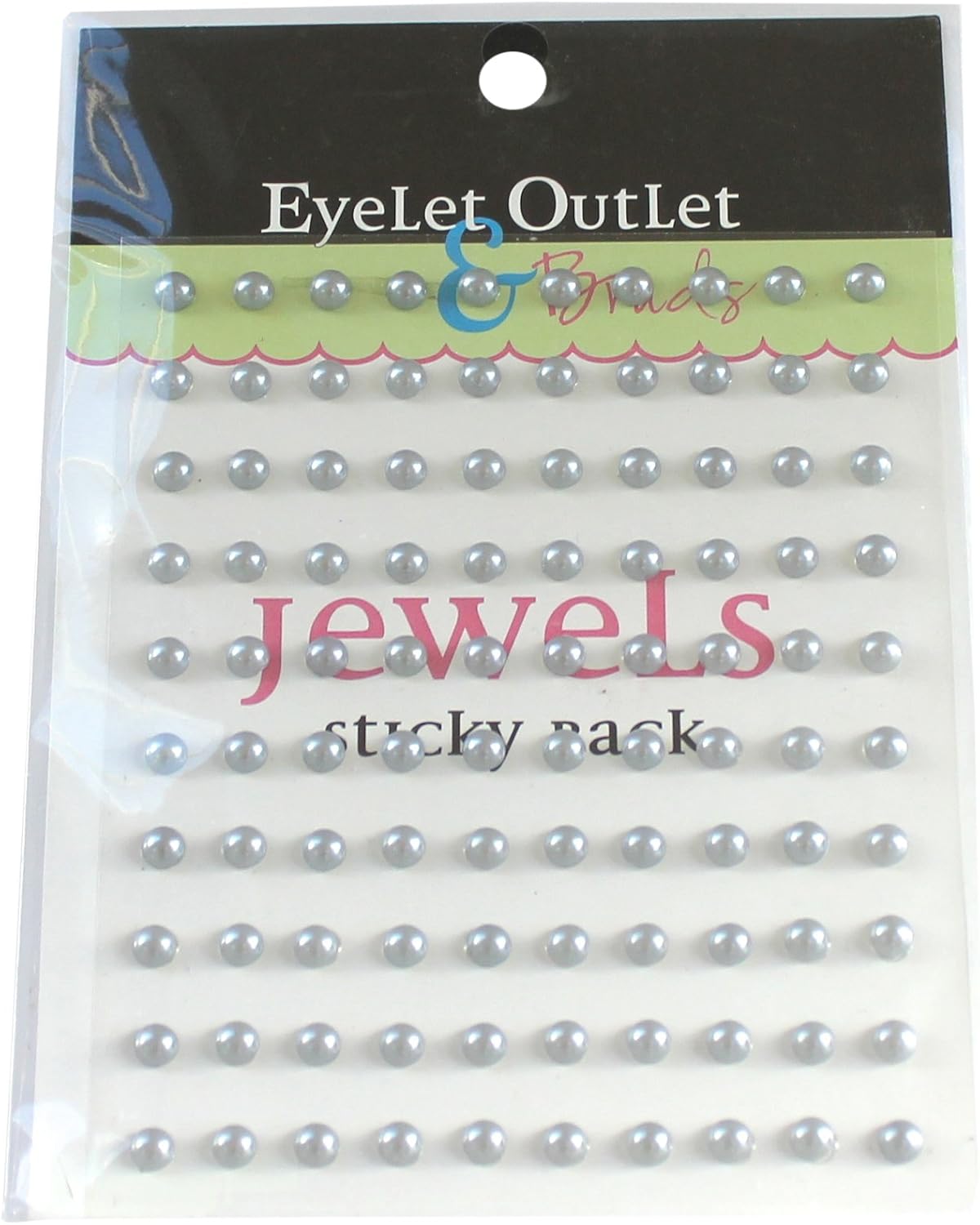 Amazon.com: Eyelet Outlet Bling Self-Adhesive Pearls, 5mm, Silver, 100-Pack