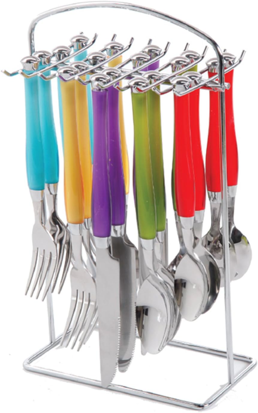 Amazon.com | Santoro 20 Piece stainless Steel Flatware Set with Hanging ...