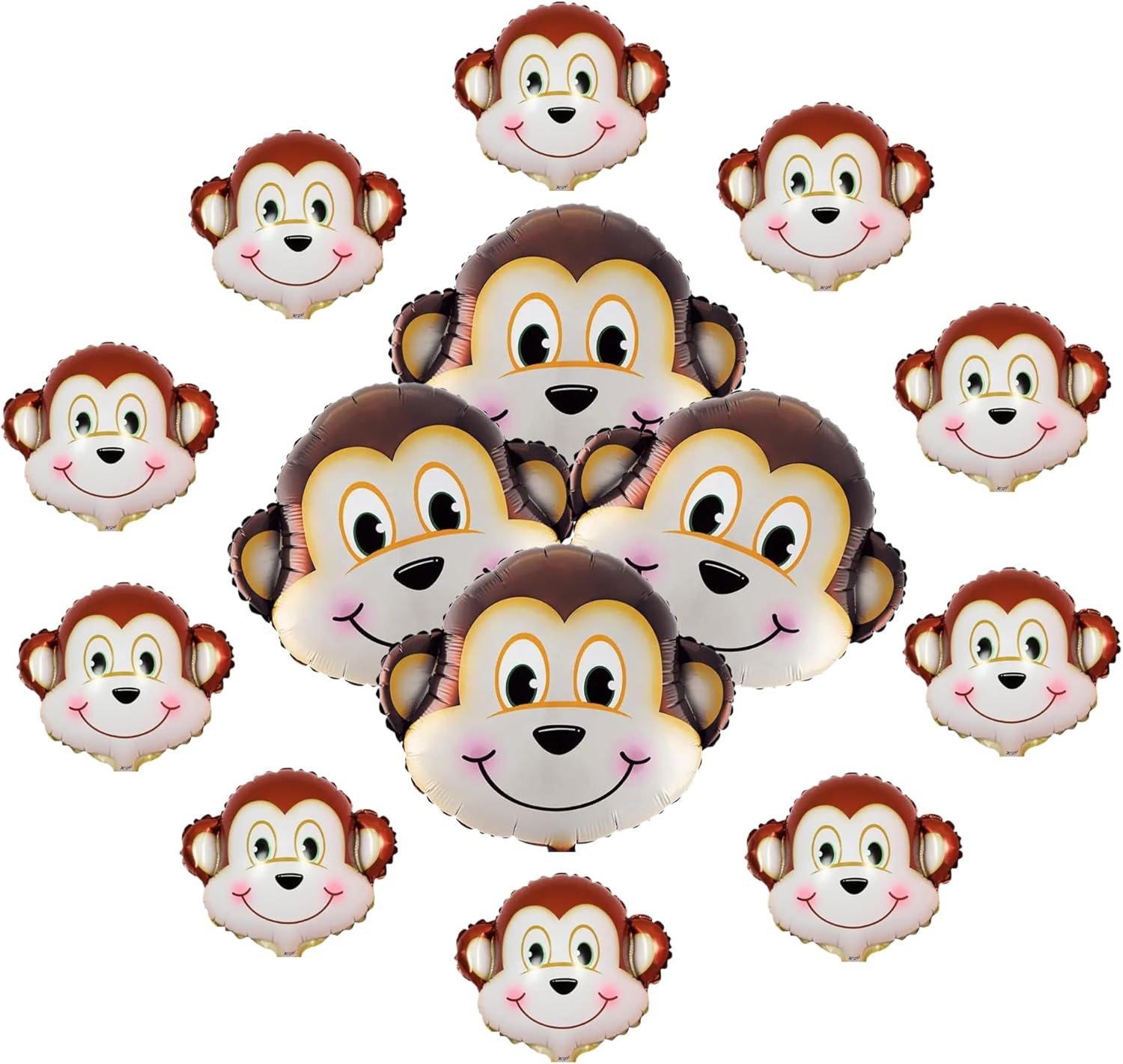 Amazon.com: Blue Orchards Monkey Mylar Balloons Set (14 Pieces) - 69" x ...
