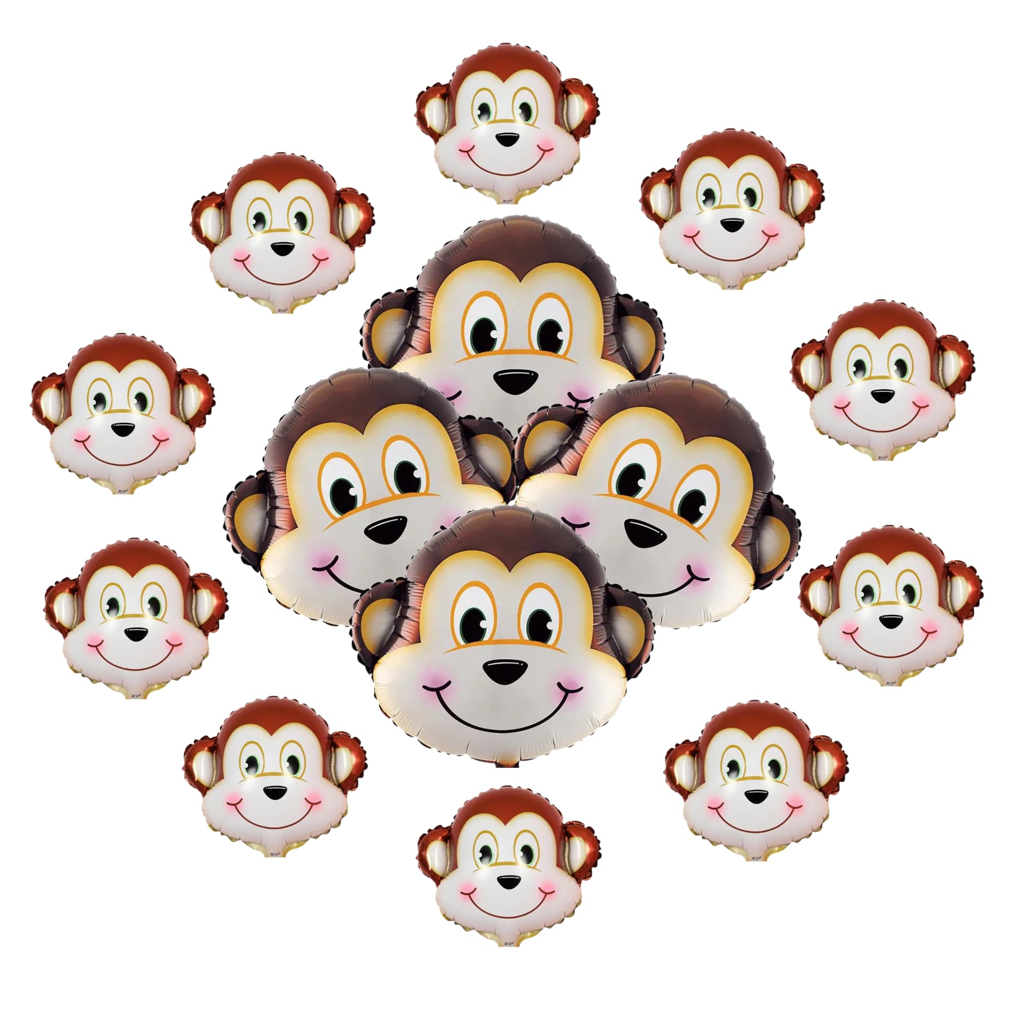 Amazon.com: Blue Orchards Monkey Mylar Balloons Set (14 Pieces) - 69" x ...