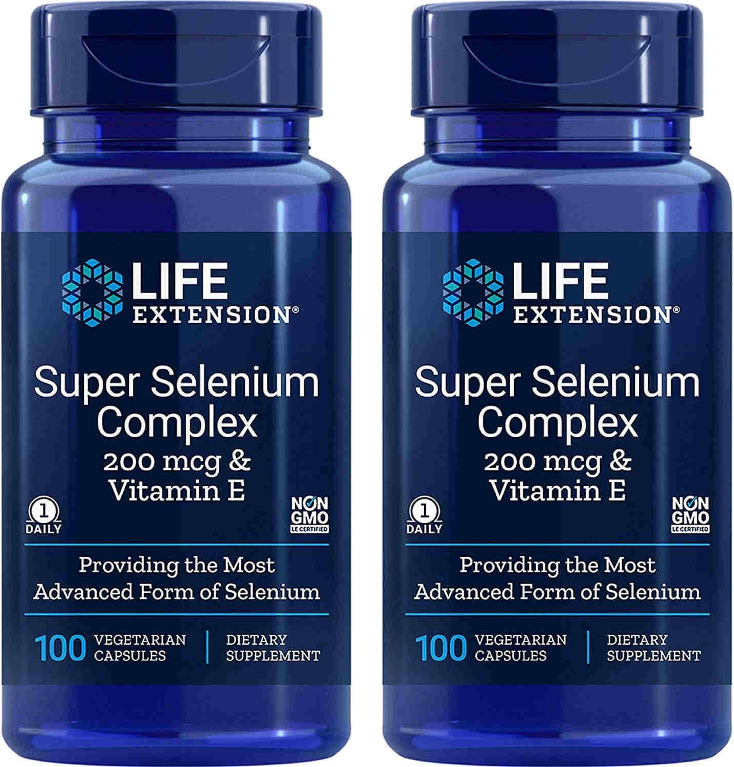 Amazon.com: Life Extension Super Selenium Complex 200 mcg & Vitamin E ...