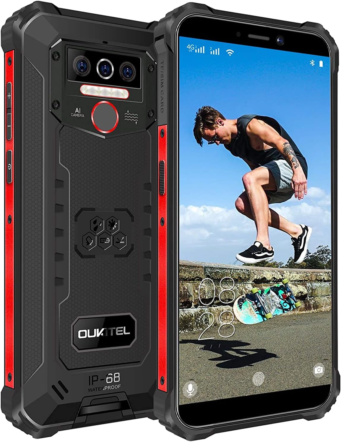 OUKITEL WP5 Pro Outdoor Handy, 8000mAh Akku Outdoor Smartphone Ohne ...