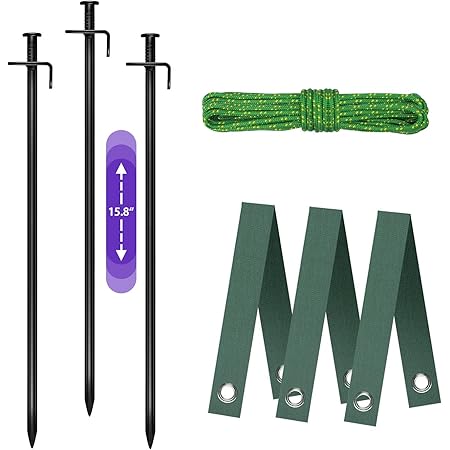 Amazon.com : FCENDS Heavy Duty Steel Tree Stake Kits,Tree Staking and ...