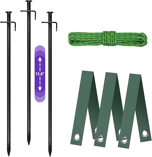 Amazon.com : FCENDS Heavy Duty Steel Tree Stake Kits,Tree Staking and ...