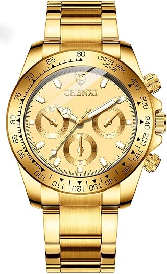 Amazon.com: FANMIS Classics Business Analog Watches Big Face Quartz ...