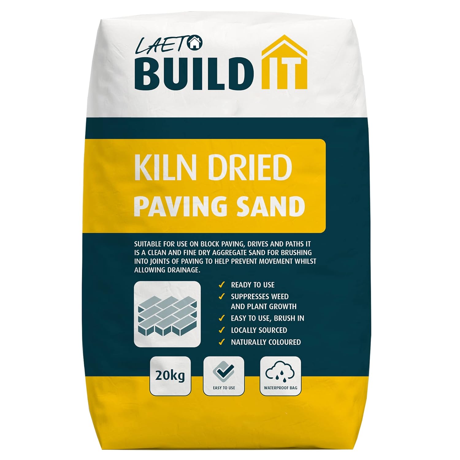 Laeto Build It Kiln Dried Sand A Simple Seal For Block Paving slabs ...