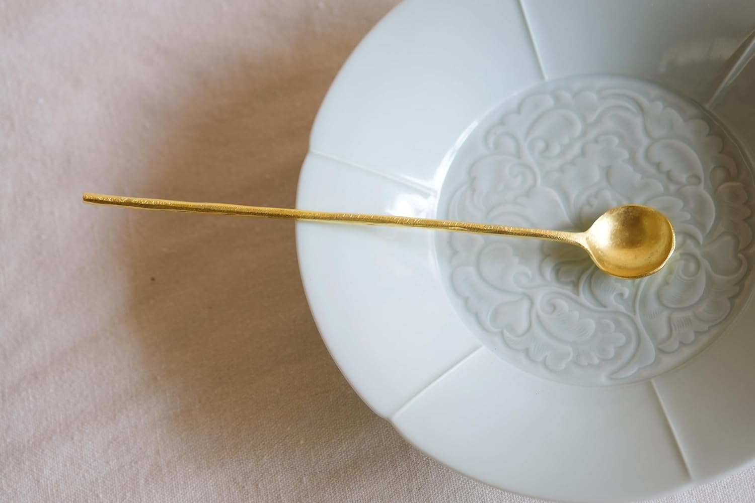 Amazon.com: Wollet Pure Copper Spoon Long Handle Spoon Coffee Spoon ...