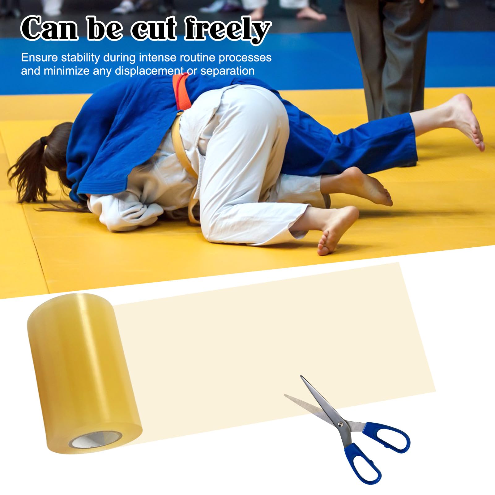 Snapklik.com : 4 Rolls Wrestling Mat Tape Clear Gym Floor Tape For ...