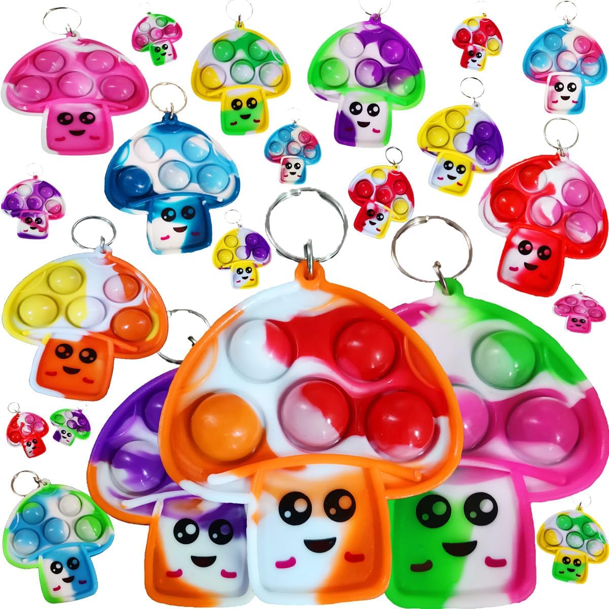 Amazon.com: 30 Packs Mini Backpack Pop Fidget Bubble Toys, Bulk ...