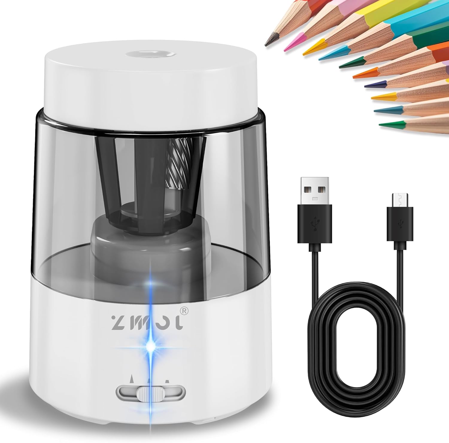 Amazon.com : ZMOL Electric Pencil Sharpener, Automatic Pencil ...