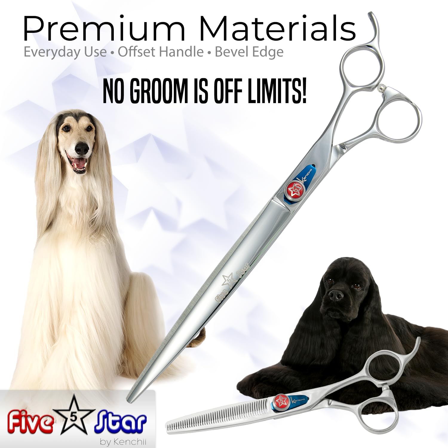 Snapklik.com : Kenchii Five Star Offset Handle Professional Dog ...