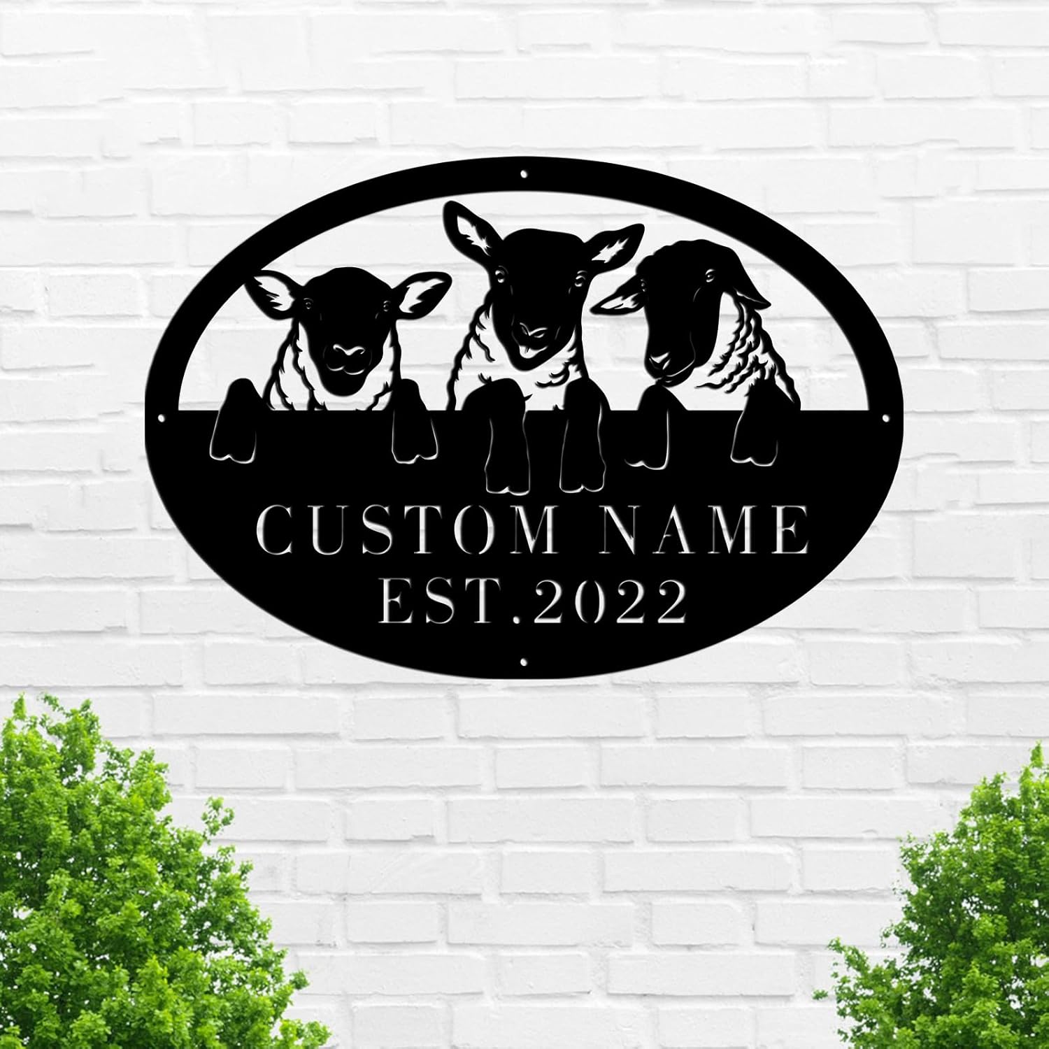 Amazon.com: Sheep Metal Sign Custom Farm,Farmhouse Metal Sign ...