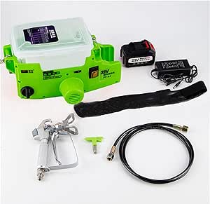 Amazon.co.jp: 500W Portable Airless Spray Machine, 1.7L Rechargeable ...